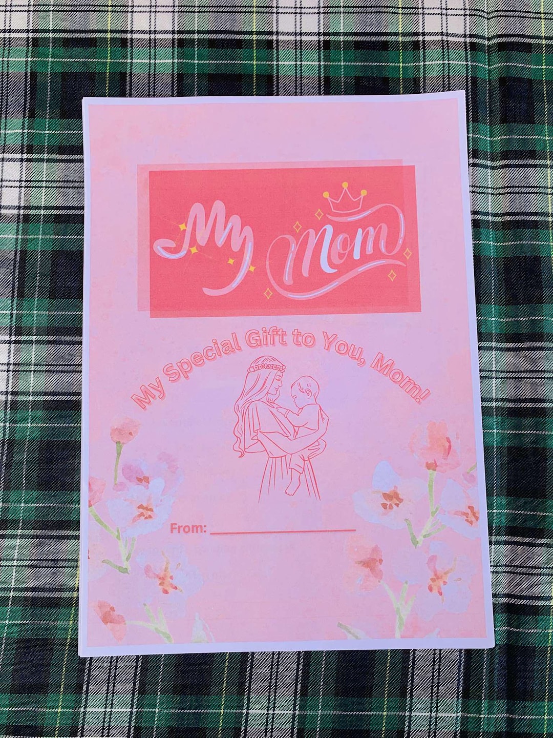 Printable Mother's Day Activity Book for Kids | Gift for Mom From Son ...