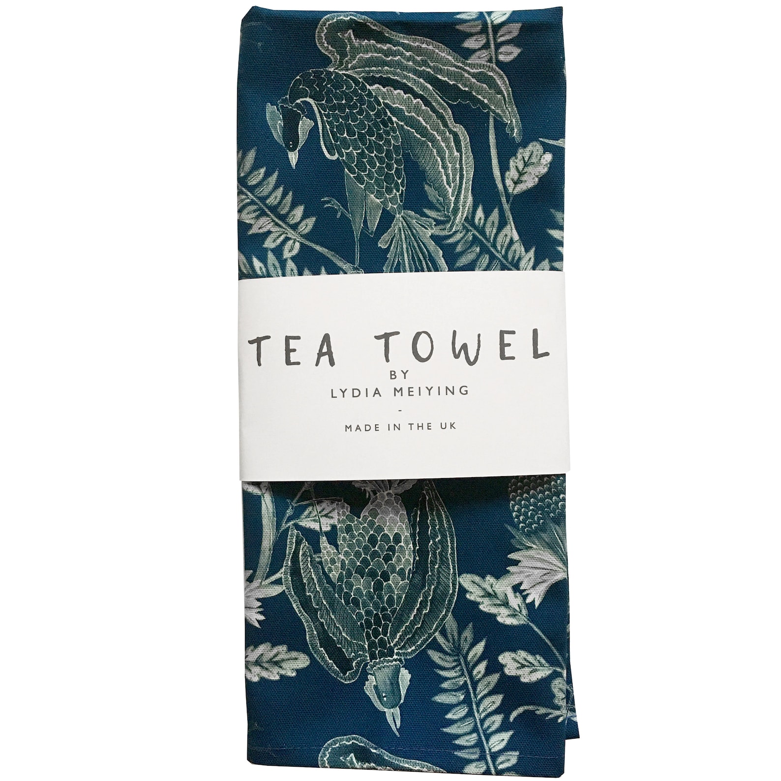 Emperor's Garden cobalt Tea Towel - Etsy