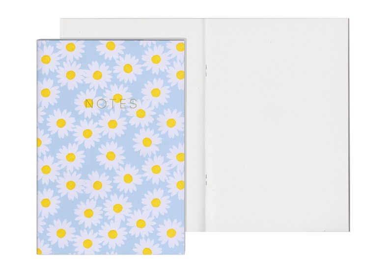 A5 Notebook Daisy With Plain or Lined Pages - Etsy