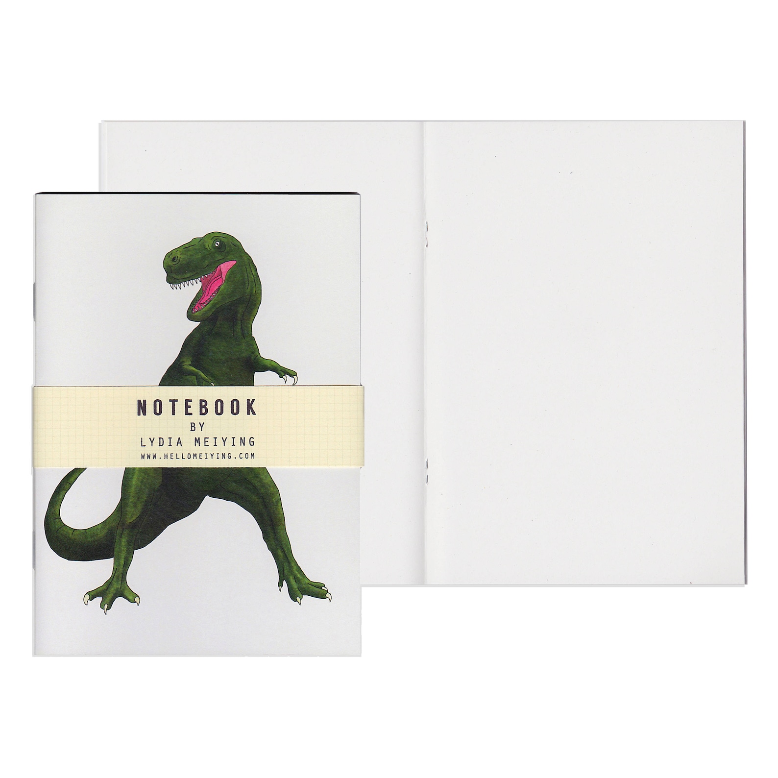 A6 Mini Notebook T Rex With Dinosaur Illustration - Etsy