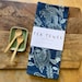 Emperor's Garden cobalt Tea Towel - Etsy