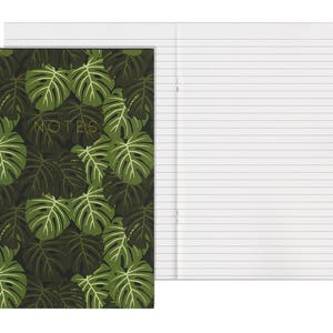 A5 Notebook - Monstera - With Plain or Lined Pages - Etsy