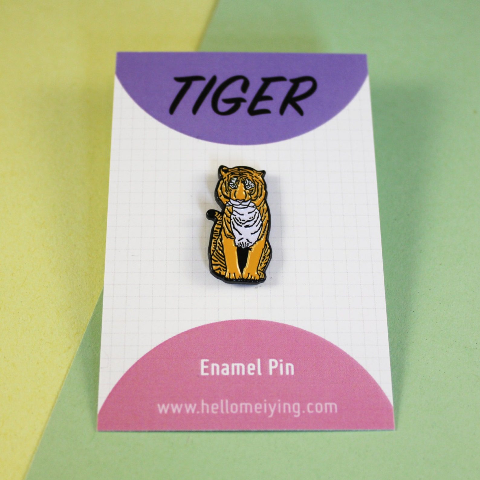 Tiger Enamel Pin Badge | Etsy