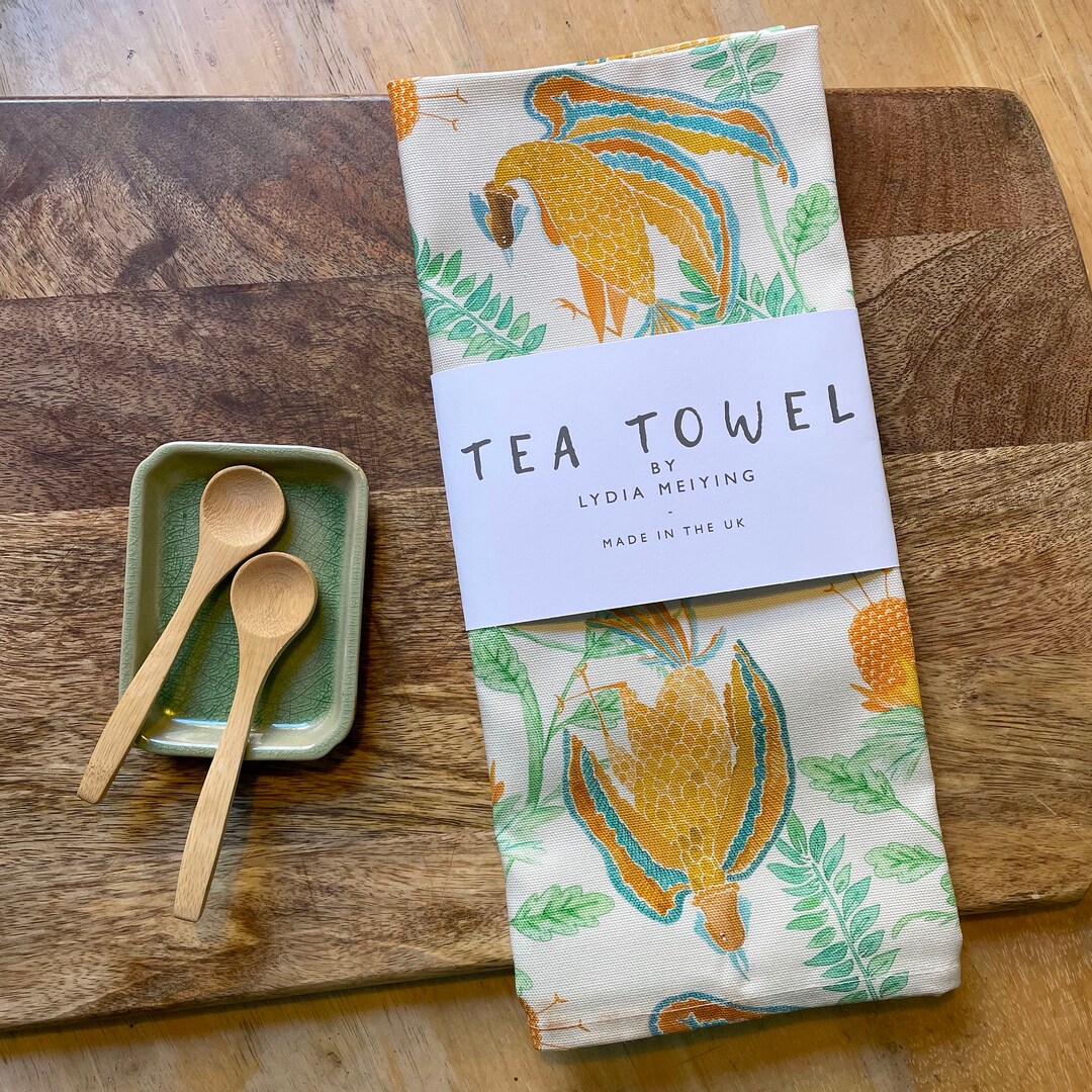 Emperor's Garden (ivory) • Tea Towel - Etsy