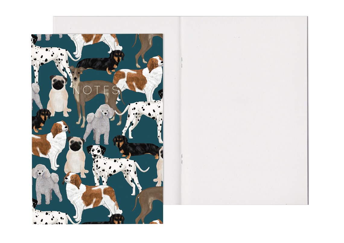 A5 Notebook Dogs With Plain or Lined Pages - Etsy Australia