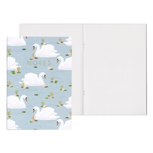 A6 Mini Notebook - Blue Swan - Etsy