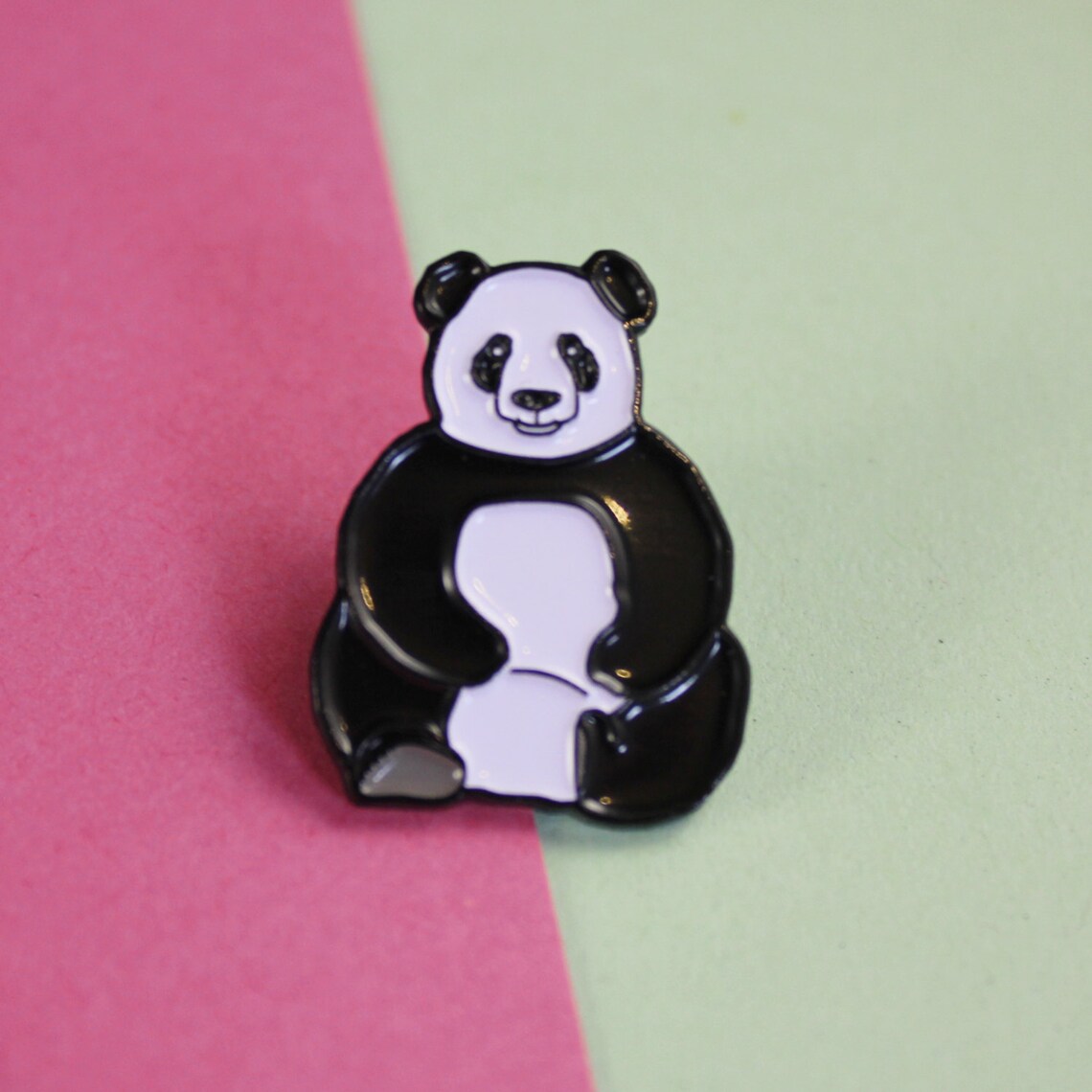 Panda Enamel Pin Badge - Etsy