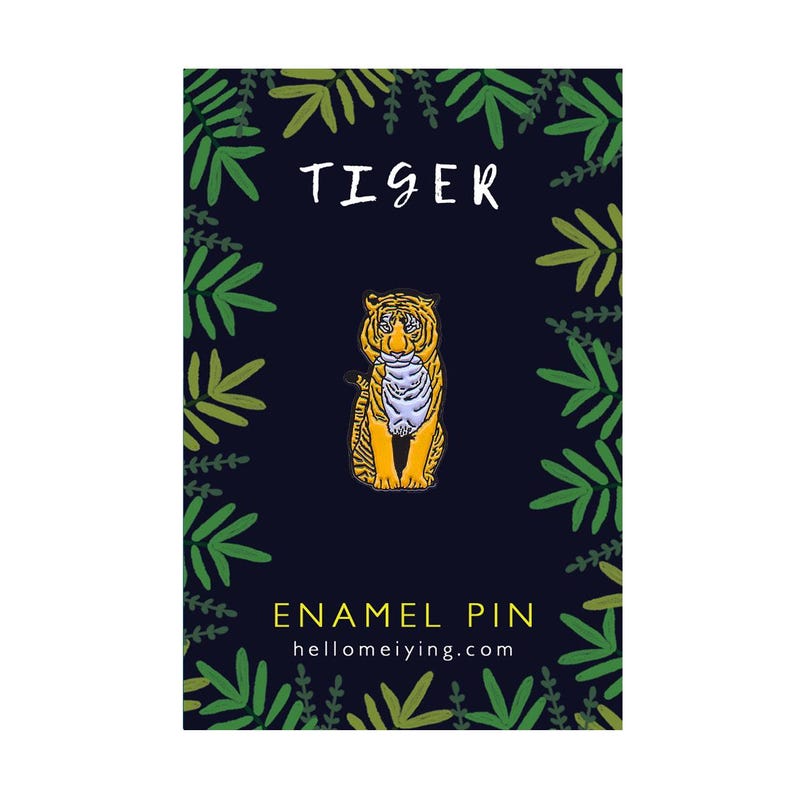 Tiger Enamel Pin Badge - Etsy