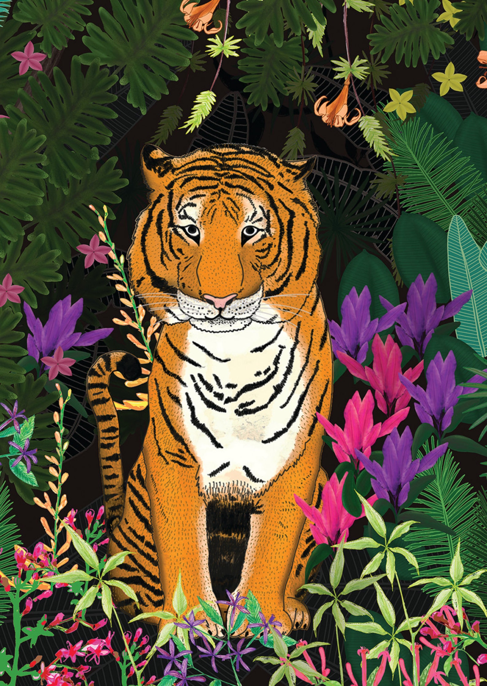 Postcard • Jungle Tiger - Etsy