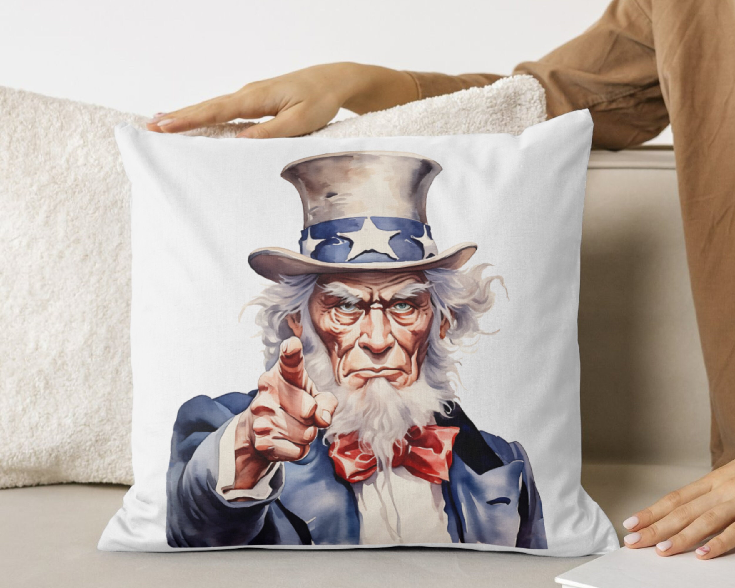 USA Uncle Sam Elegant Watercolor Clipart High-quality SVG Designs ...