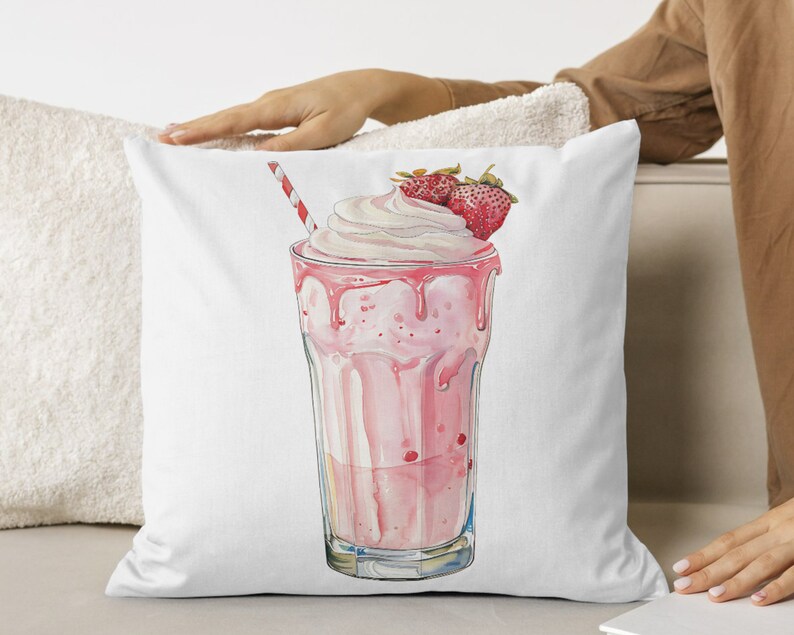 Cold Milkshake Watercolor Clipart High-quality SVG Designs, Versatile ...