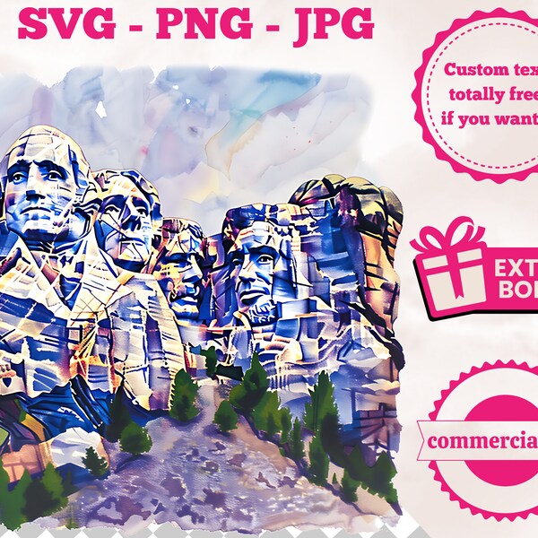 Mount Rushmore Svg - Etsy