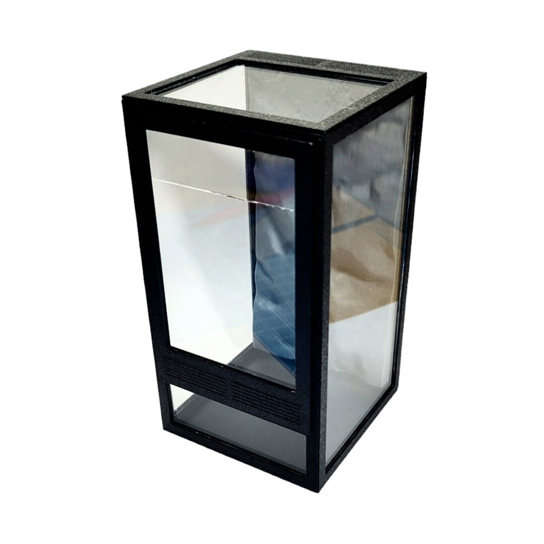 Jumping Spider / Tarantula Glass Enclosure With Rock Background, 7x7x13 ...