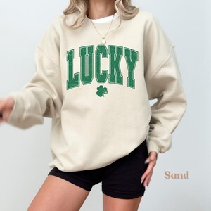 Green Lucky Sweatshirt, Shamrock Crewneck - Etsy