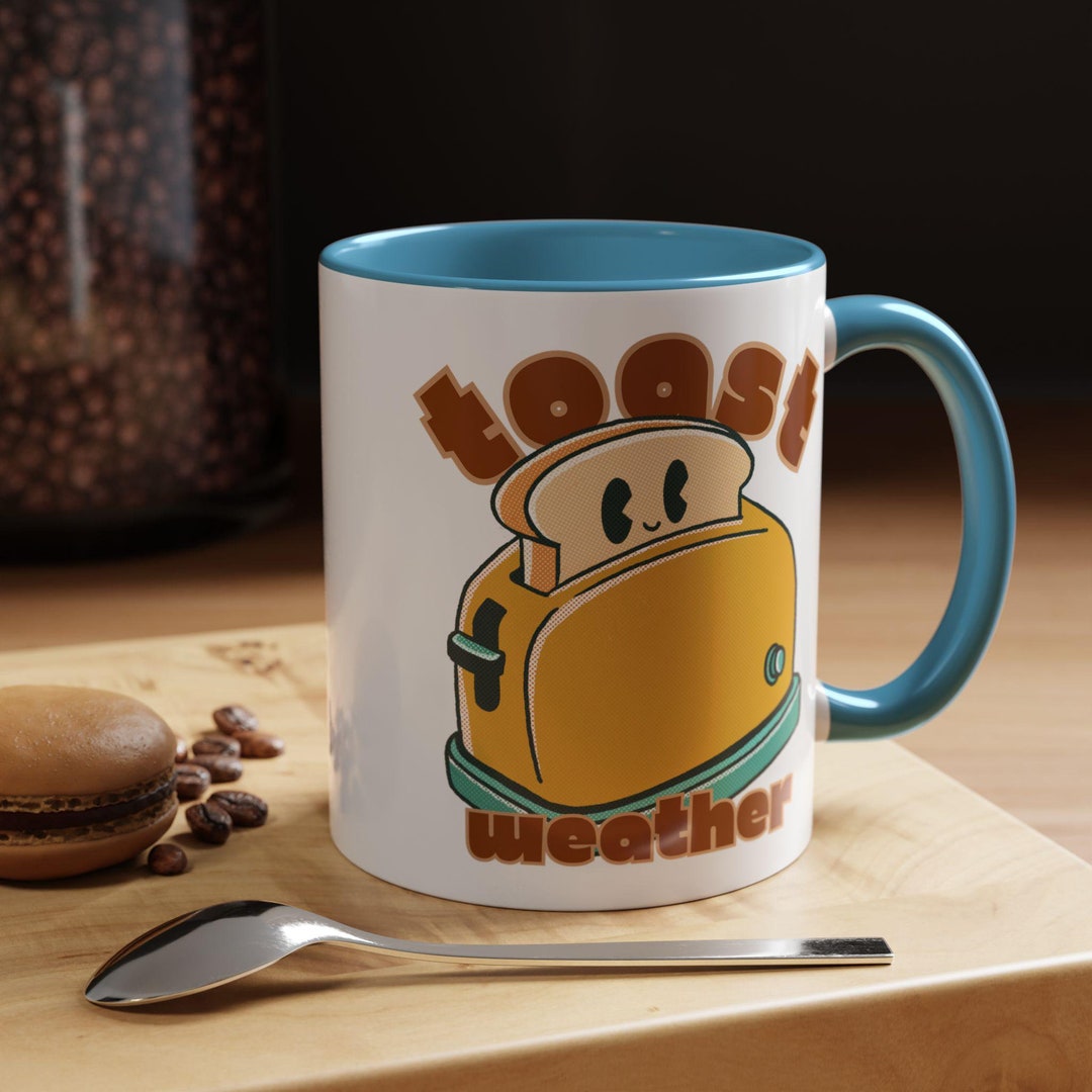 Toast Weather Coffee Mug: Retro Toaster Graphic, Diner Kitchen Decor - Etsy