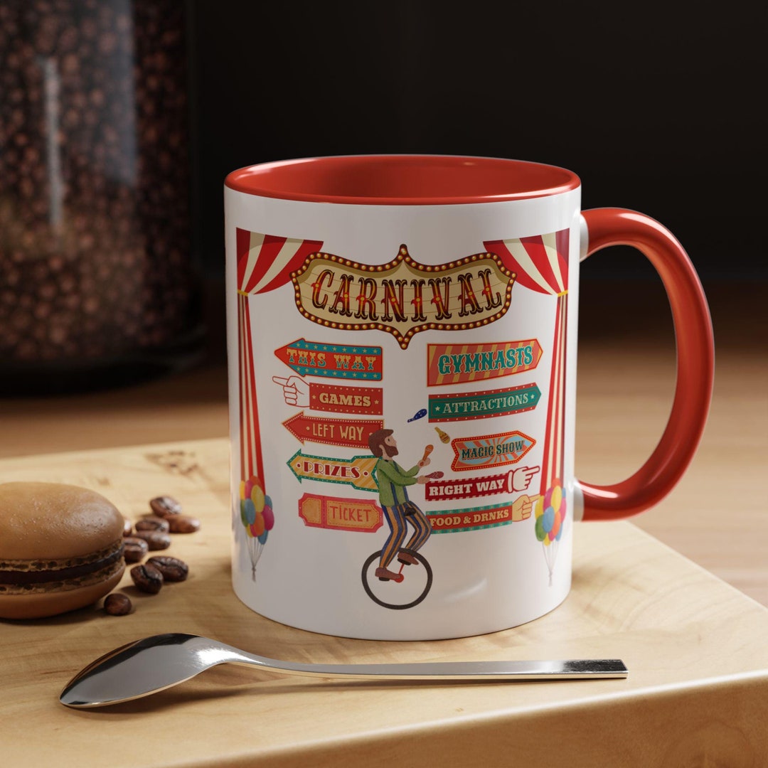 Vintage Carnival Mug: Retro Fair Decor Coffee Cup - Etsy
