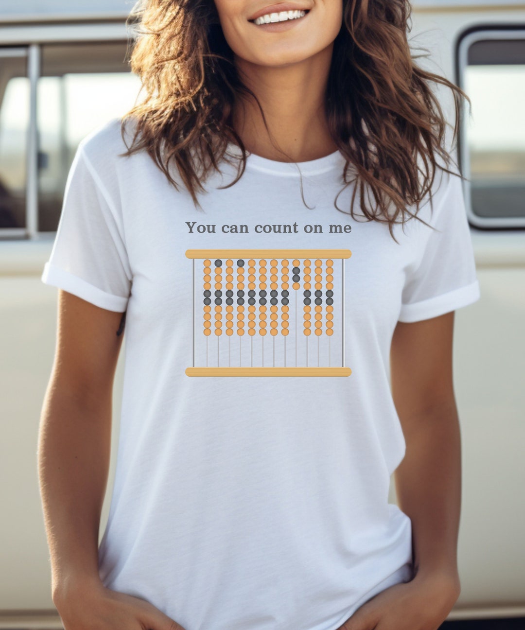 You Can Count on Me Abacus Graphic T-shirt, Gift for Math Teacher ...