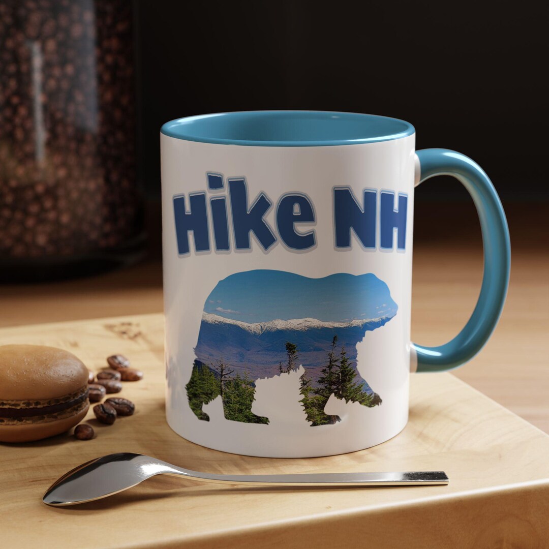 Hike NH Mug, New Hampshire Cup, Black Bear Mug, White Mountains, NH ...