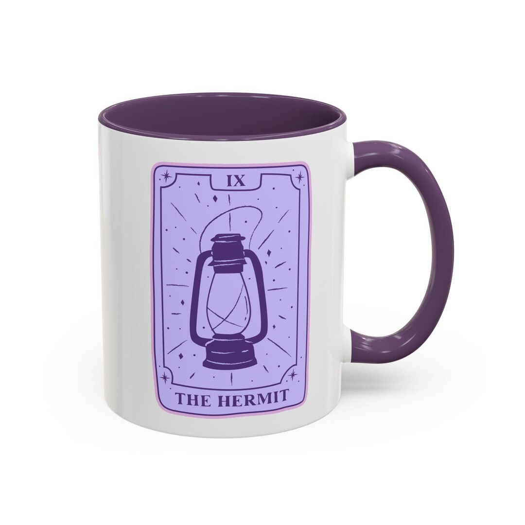 The Hermit Mug, Tarot Card Theme, Spiritual Gift, Fortune Teller Theme ...