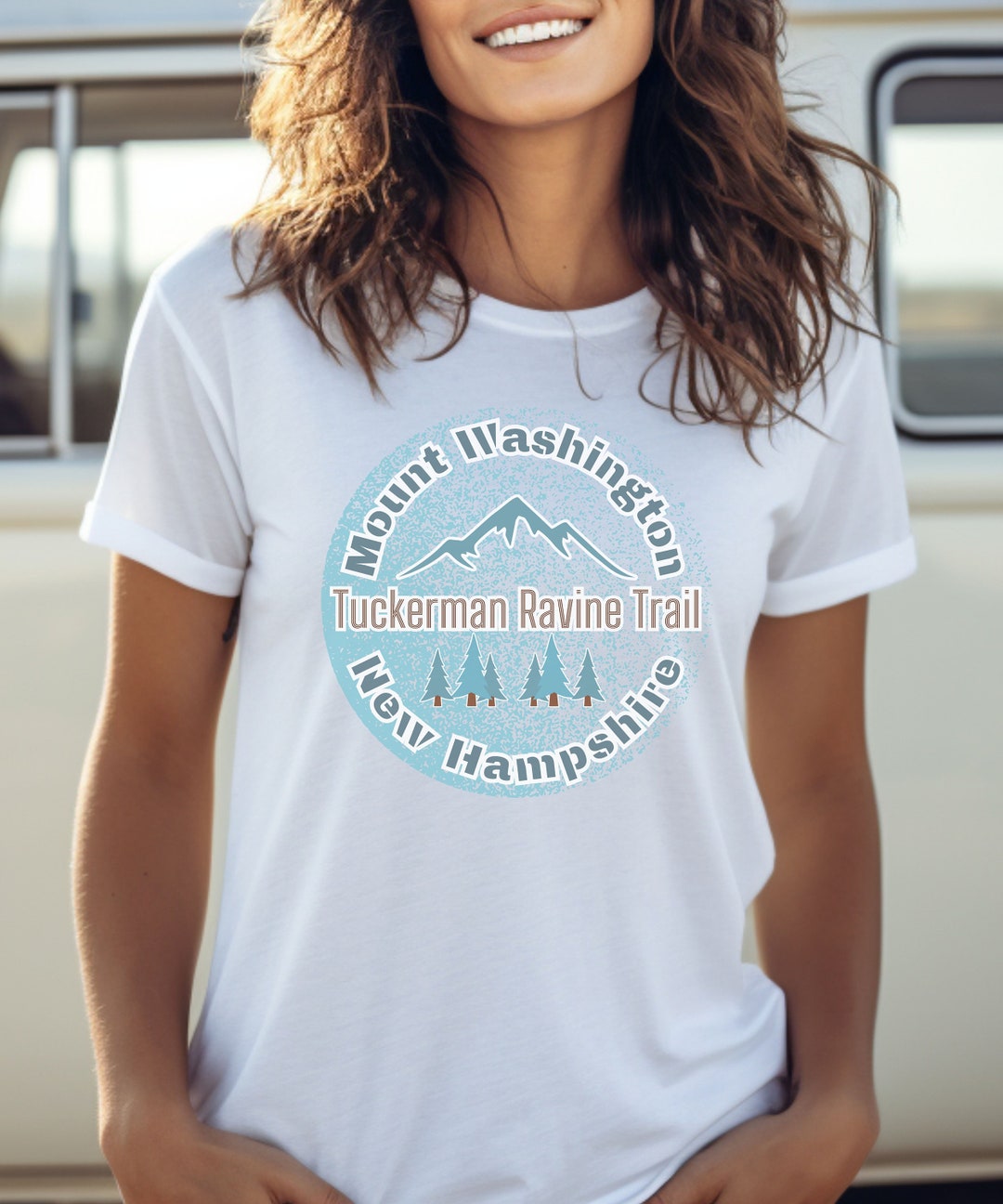 Tuckerman Ravine Trail T-shirt, Mount Washington NH Tee, Gift for NH ...