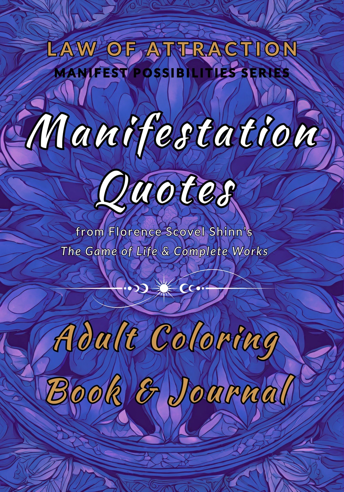 Manifestation Quotes Adult Coloring Pages From Florence Scovel Shinn 5 ...