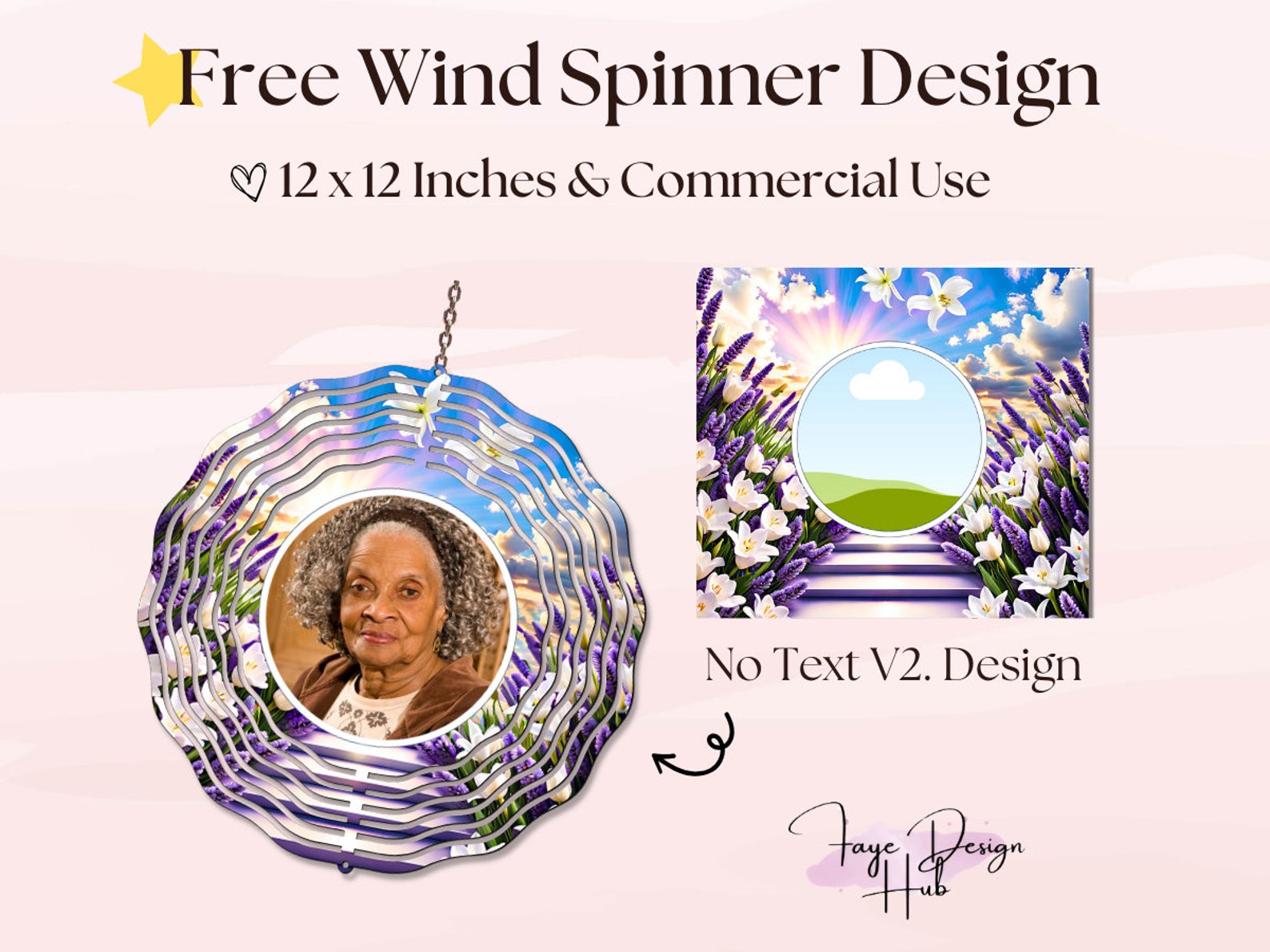 In Loving Memory of Wind Spinner Custom Png File Memorial Wind Spinner ...