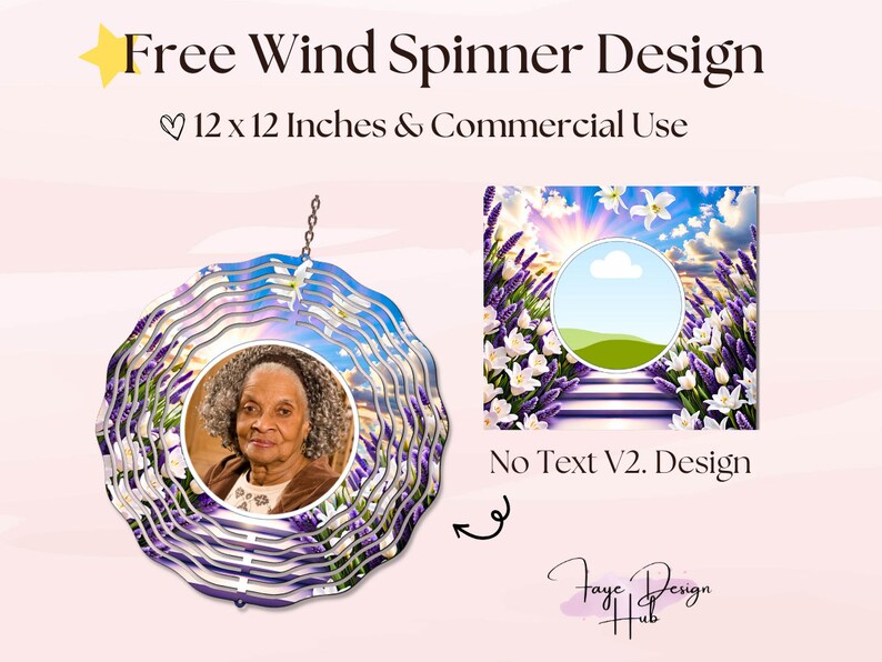 In Loving Memory of Wind Spinner Custom Png File Memorial Wind Spinner ...