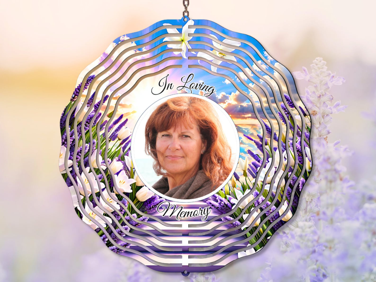 In Loving Memory of Wind Spinner Custom Png File Memorial Wind Spinner ...