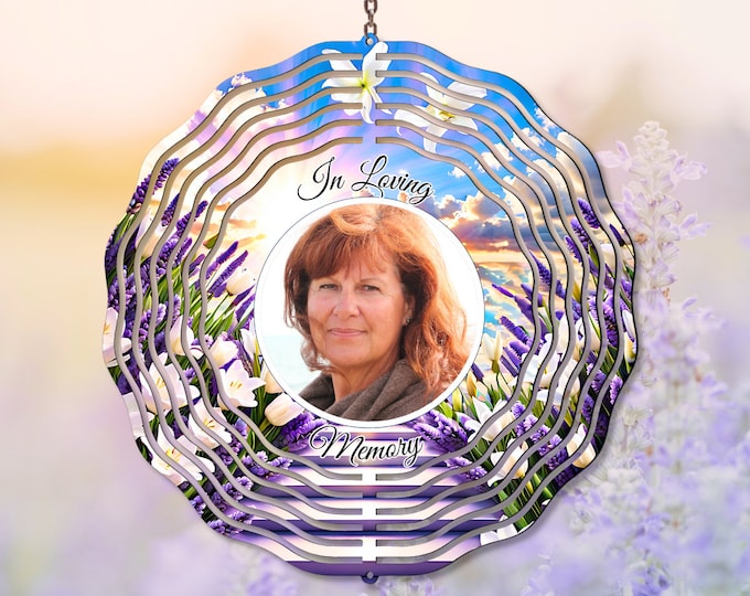 In Loving Memory of Wind Spinner Custom Png File Memorial Wind Spinner ...