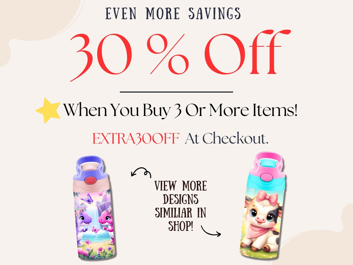 Princess Kids Sublimation Design Kids Personalized Water Bottle Flip ...