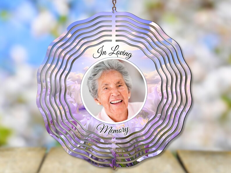 In Memory of Wind Spinner Custom Png File Memorial Wind Spinner With ...