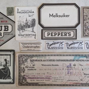 SILVER BLACK Junk Journal Kit. Paper Ephemera Packet. Art Collage ...