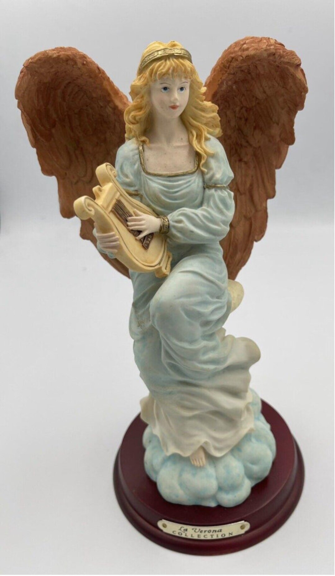 La Verona Collection Angel Harp Vintage Christian Statue - Etsy