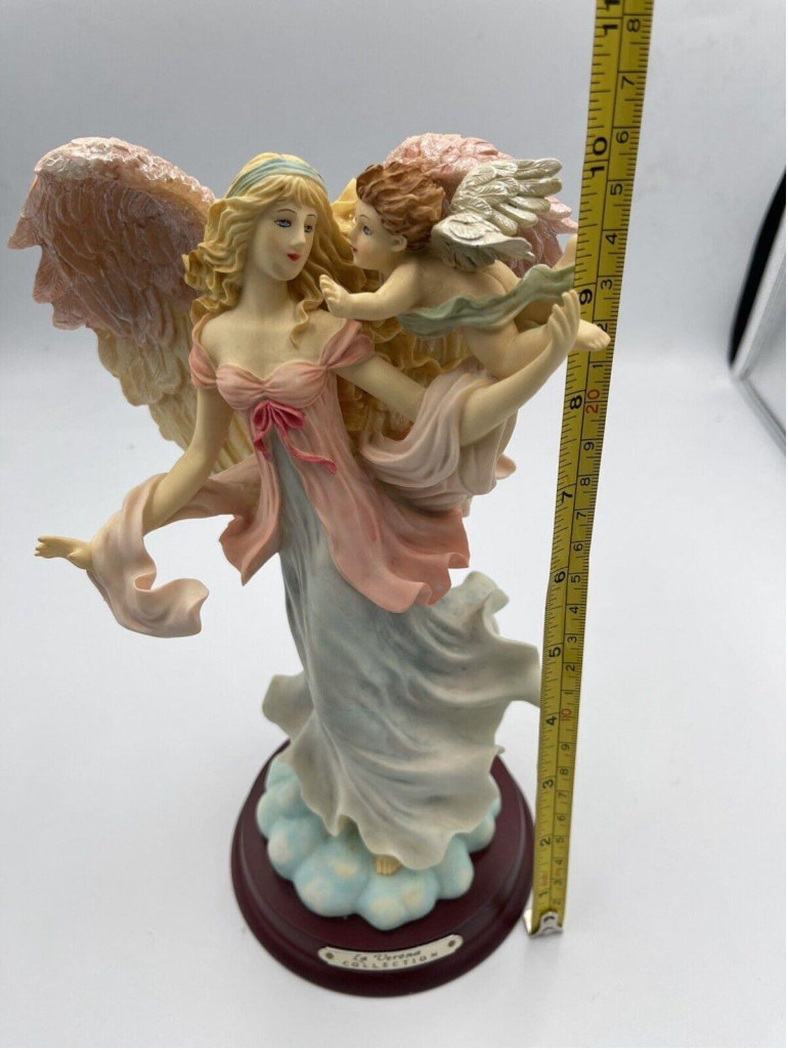 La Verona Collection Angel With Cherub Christian Figurine Statue ...