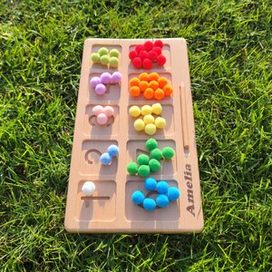 Montessori Number Board - Math Counting Board - Math Board - Montessori ...