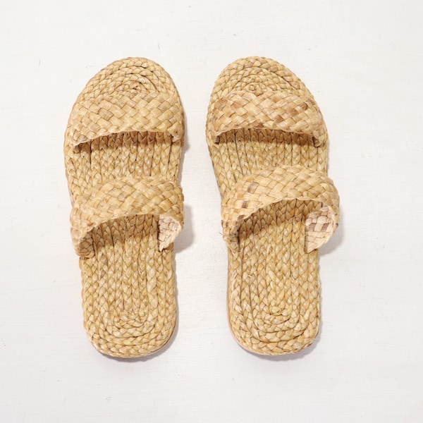 Woven Straw Shoes - Etsy