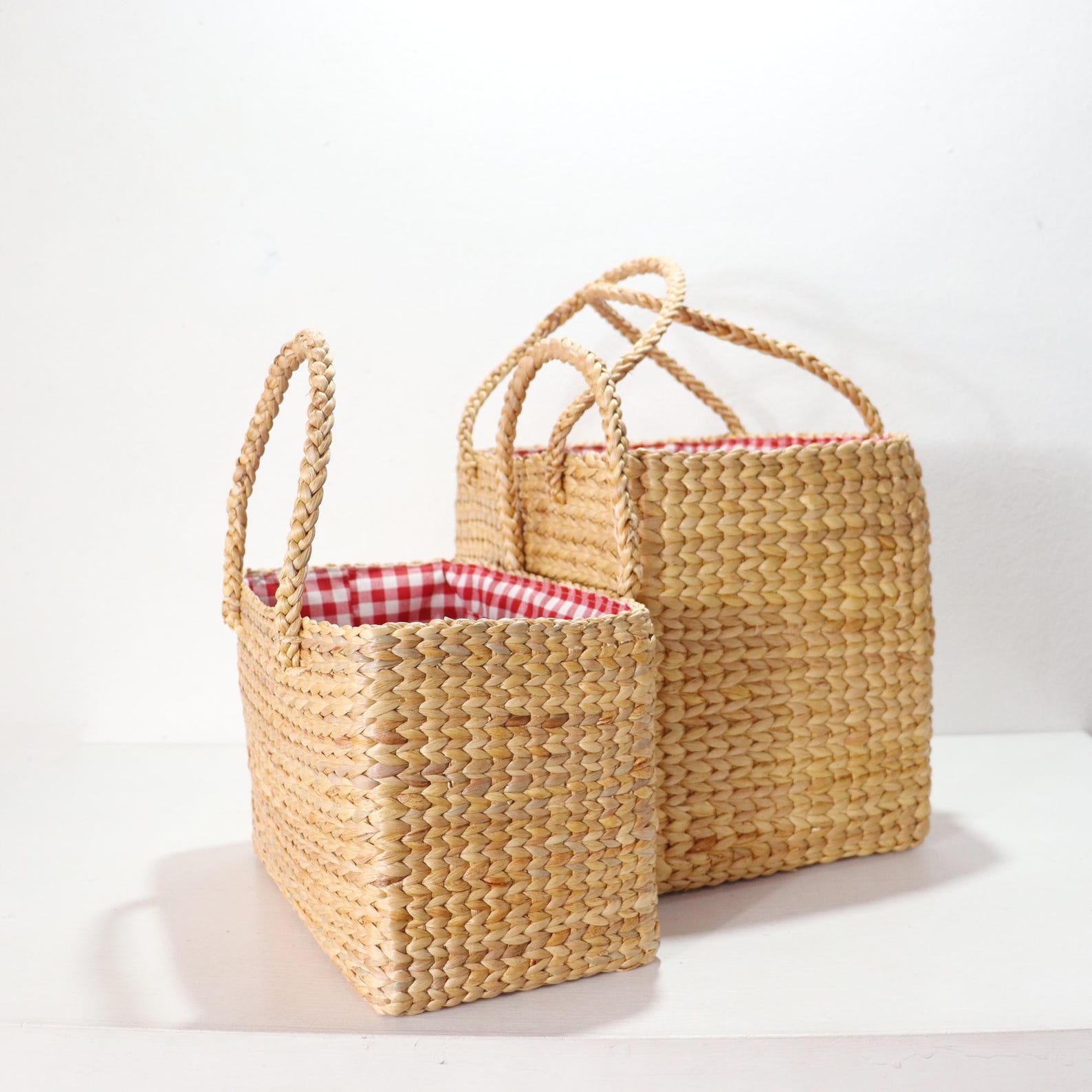 Seagrass Picnic Basket Bag, 3 Size French Market Basket Bag, Wicker ...