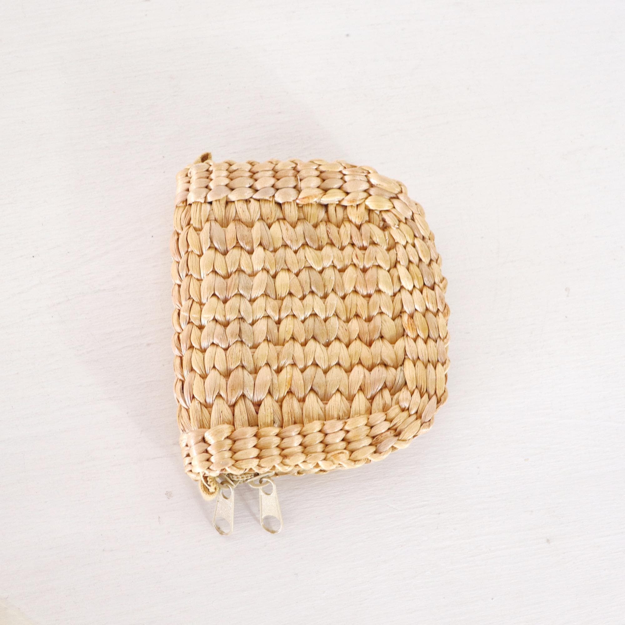 Handmade Woven Straw Coin Purse: Water Hyacinth Wallet - Etsy