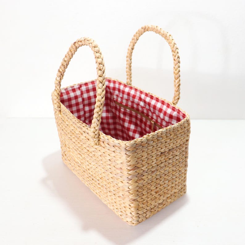 Seagrass Picnic Basket Bag, 3 Size French Market Basket Bag, Wicker ...