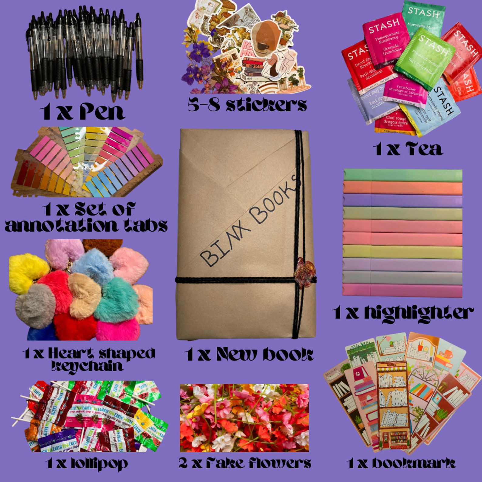 Binx Books Blind Date With a Book Bundle (BRAND NEW BOOK!) + Food ...