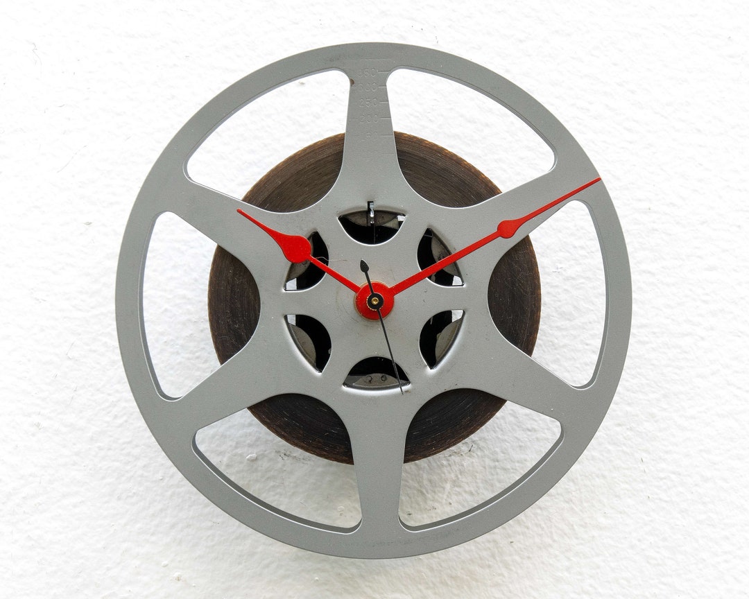 Recycled Film Reel Wall Clock, Filmmaker, Movie, Theater, Photographer ...
