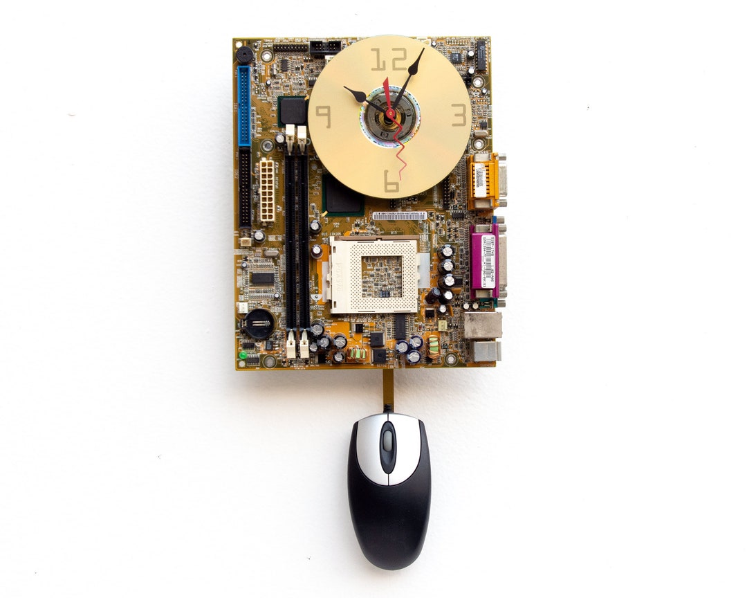 Computer Motherboard Clock, PC, Mouse, Circuitboard, Geek, Nerd ...