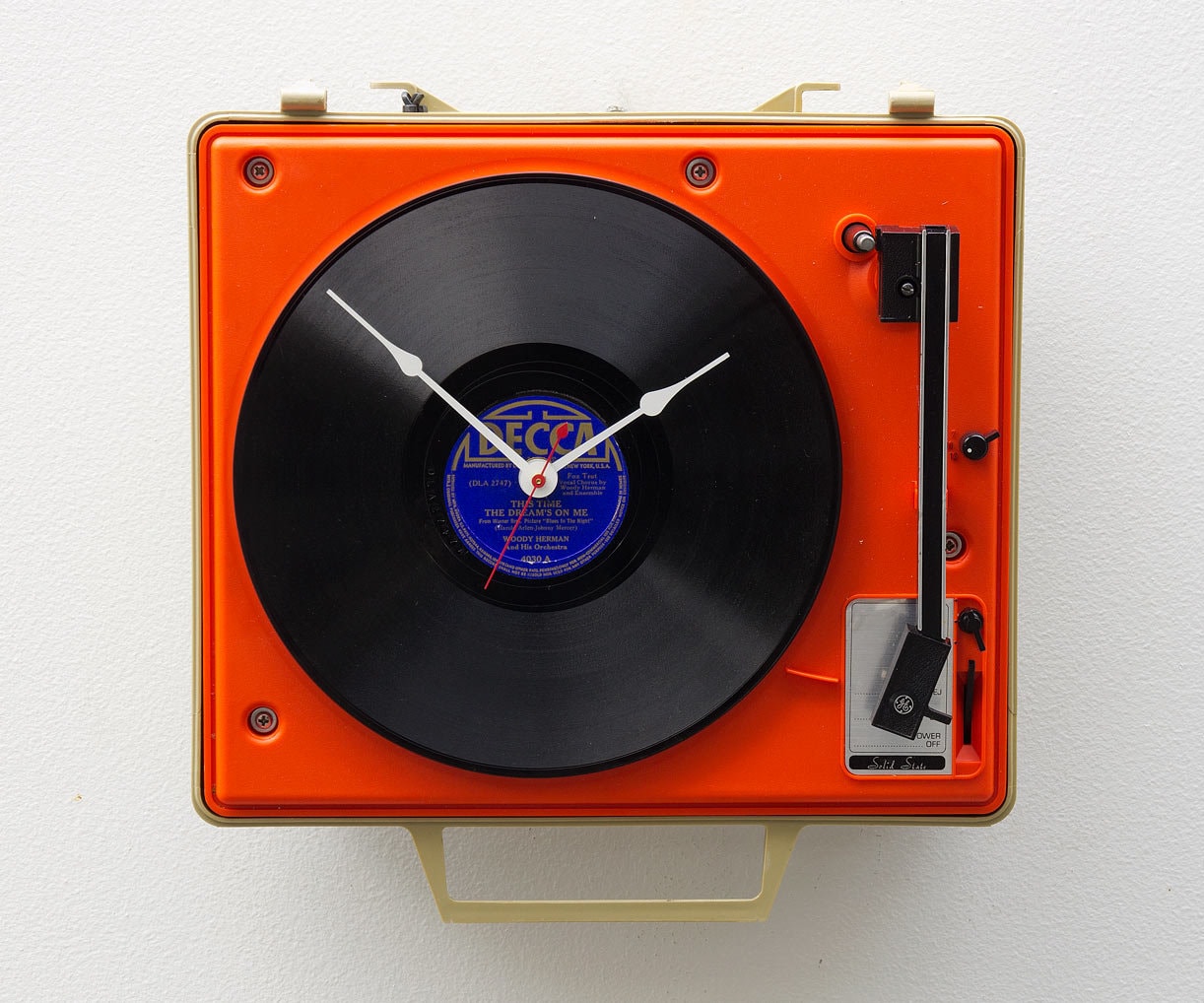 Home Décor Home & Living Clocks battery, Recycle record upcycle player ...