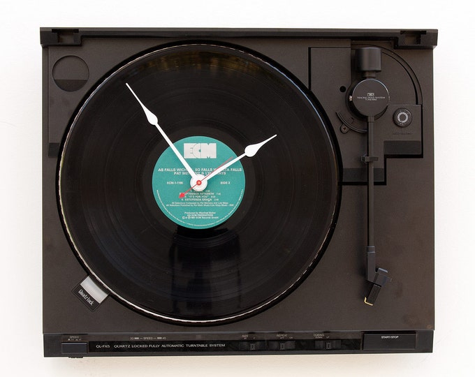 Recycled JVC Turntable Clock - Etsy