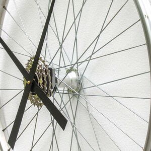 Bike Wheel Clock, Large, Wall, Gear, Cycle, Steampunk, Bicycle, Modern ...