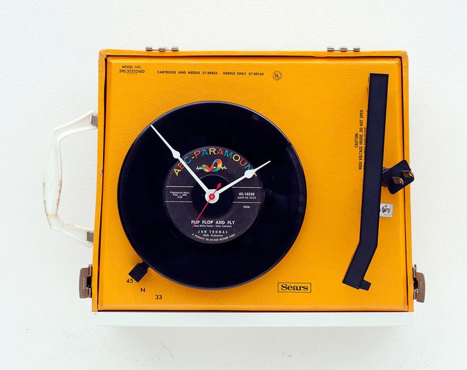 Recycled Sears Record Player Clock - Etsy