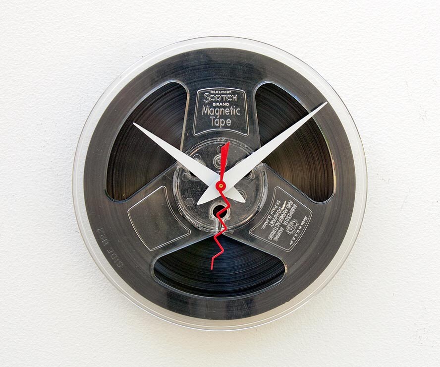 Clocks Home & Living Audiophile lover repurpose Recycle audio magnetic ...