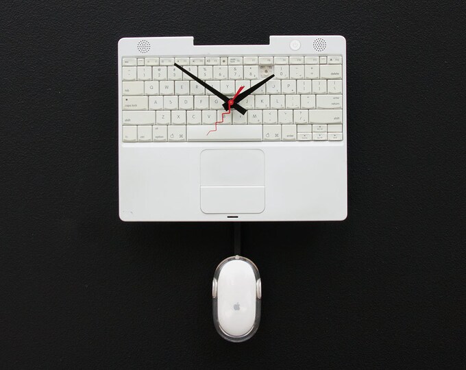 Clock Created From a Recycled Apple Ibook Laptop Keyboard and - Etsy