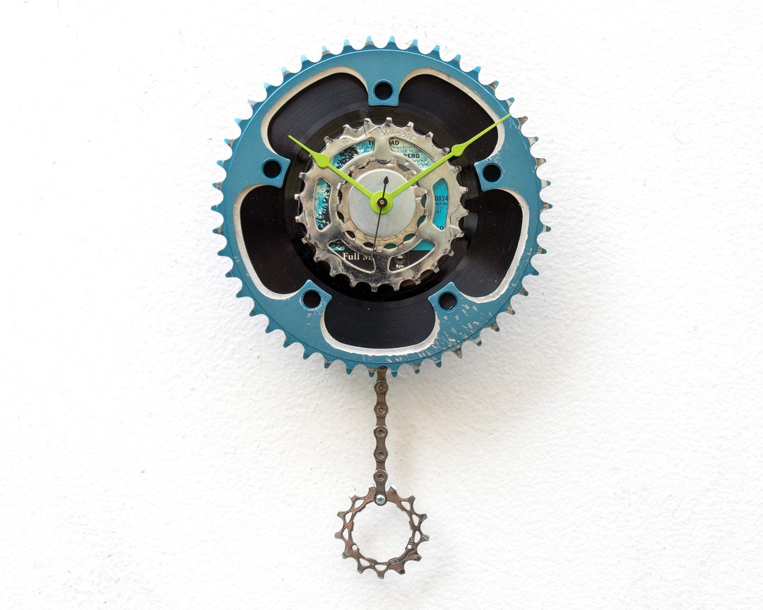 Bike Gear Clock, Cycle, Cyclist, Bicycle, Unique, Repurpose, Recycle ...