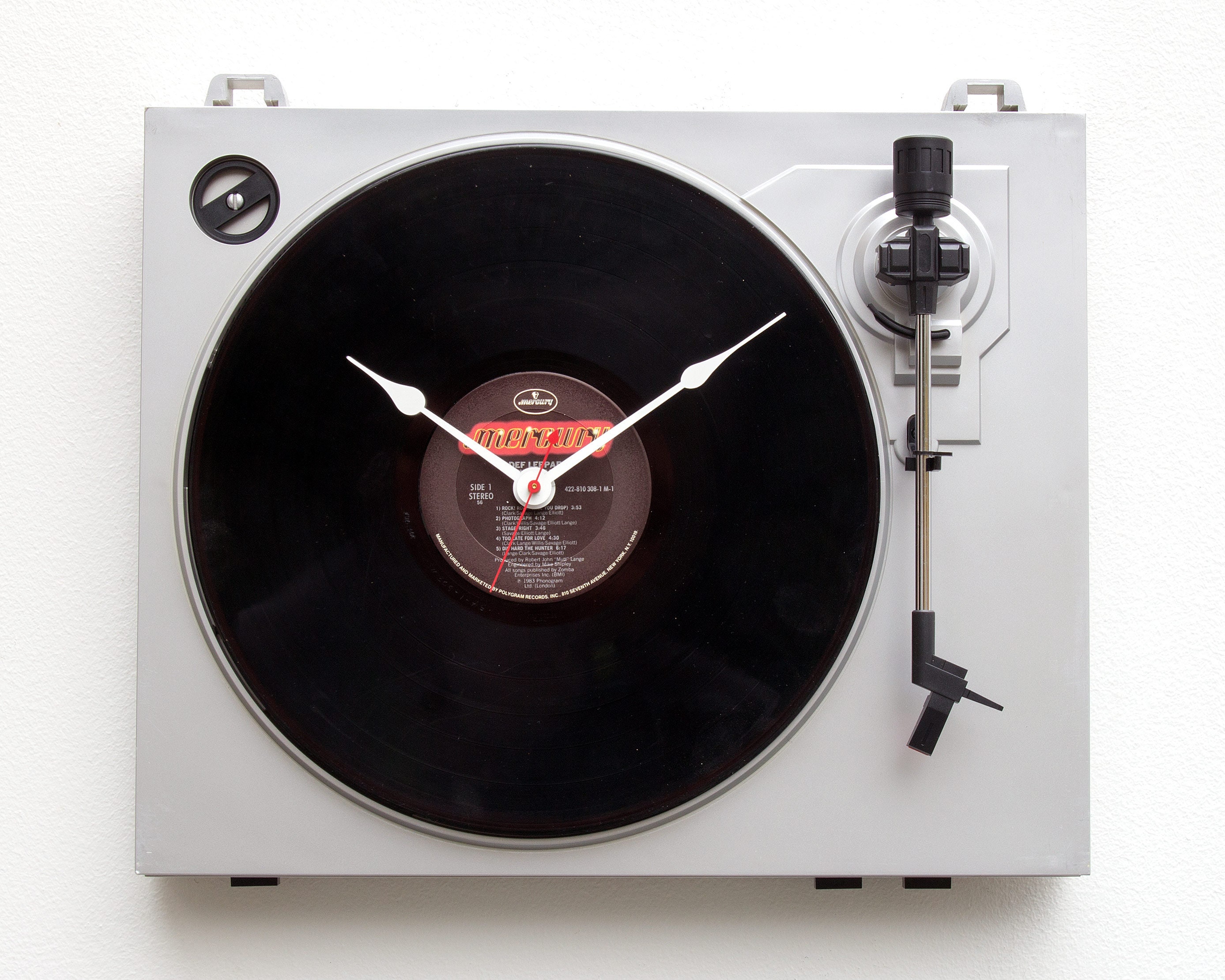 Home Décor Home & Living Clocks battery, Recycle record upcycle player ...